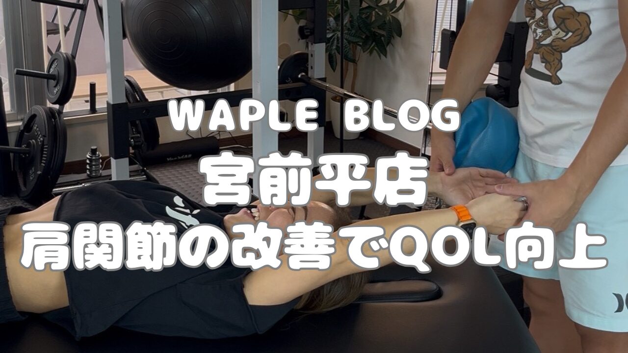 【WAPLE 宮前平店】肩関節の柔軟性でQOLを上げよう | Waple blog